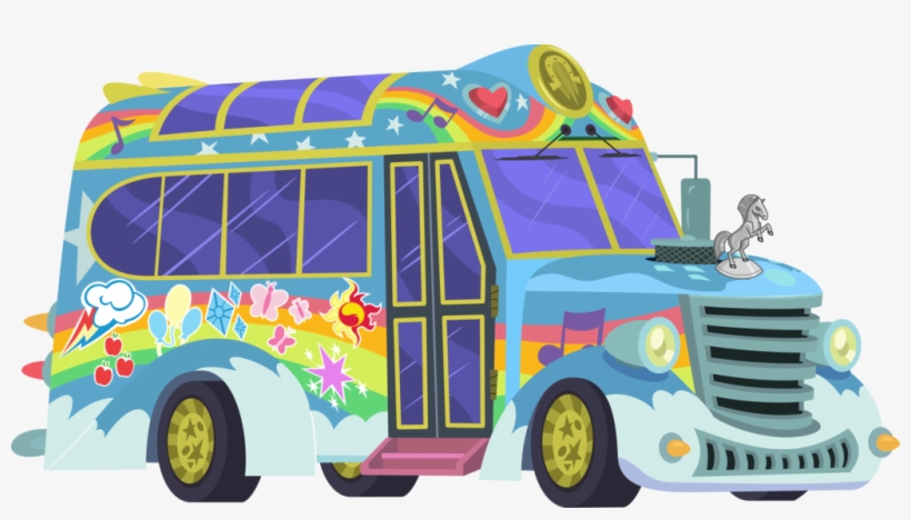 Image Result For Mlp Car Vector - Rainbooms Tour Bus PNG Image ...
