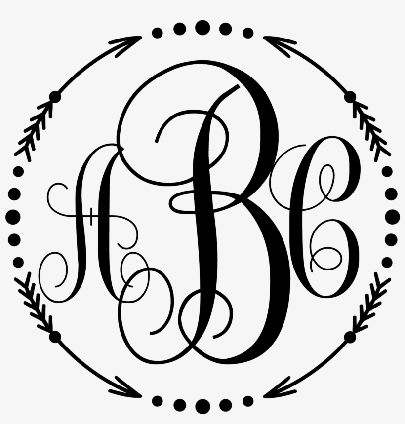 Monogram - Monogram Circle With Arrows PNG Image | Transparent PNG Free ...