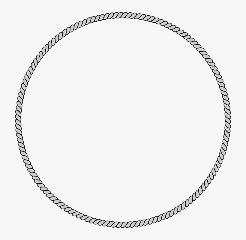 Download Rope Clipart Circular - Rope Borders Round Vector ...