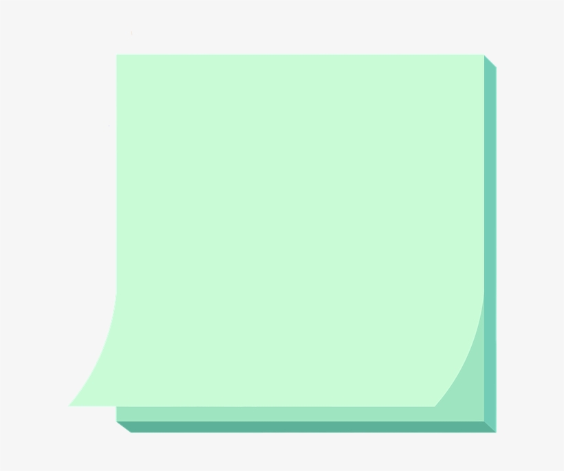 Green Post It Note Png