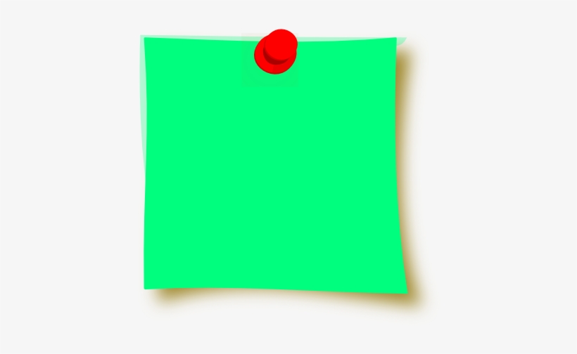 Green Sticky Note Clip Art