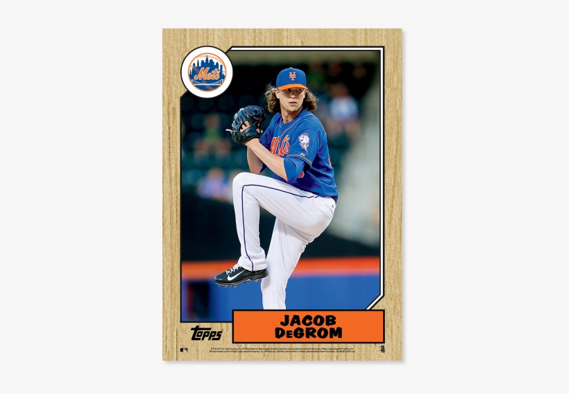 Jacob Degrom '87 Tribute Poster - New York Mets PNG Image | Transparent ...