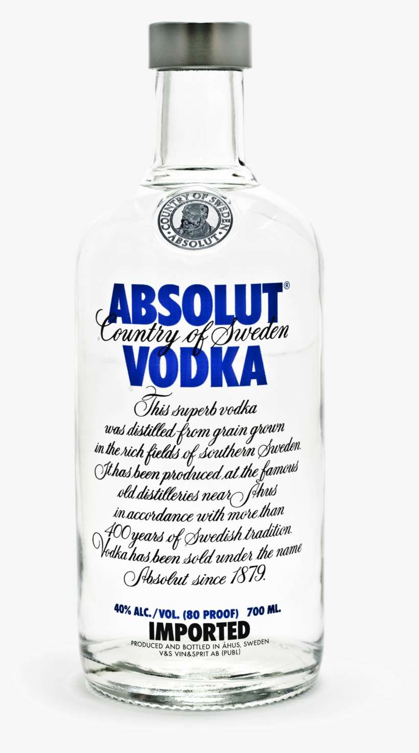 Absolut Vodka Bottle Vector