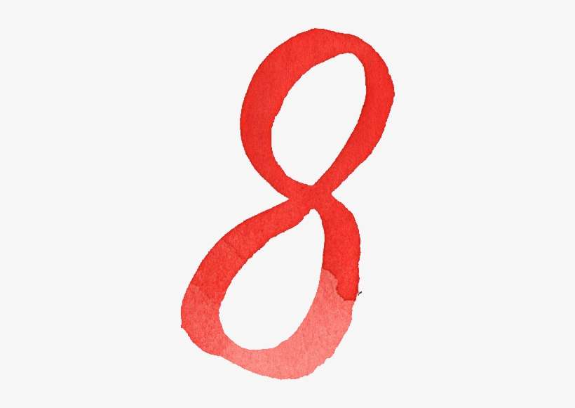 Free Download - Watercolour Number 8 Clipart PNG Image | Transparent ...