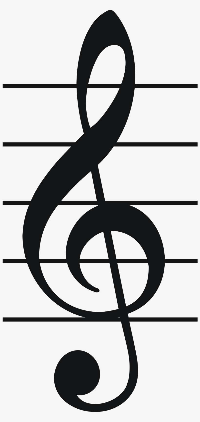 Download Clarinet Drawing Treble Clef - Musical Symbols G Clef ...