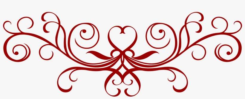 Red Filigree Images Png Banner Black And White Stock - Filigree ...