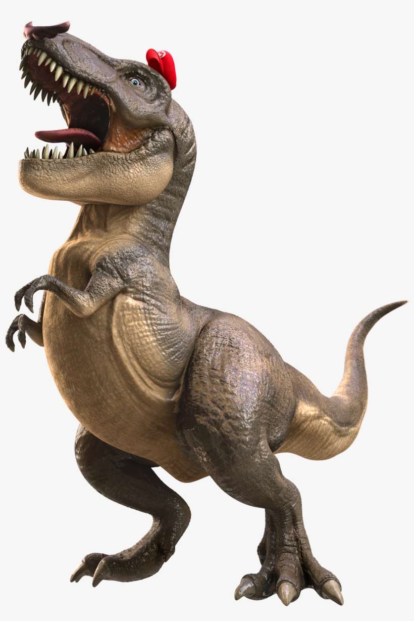 Fluff[fluff] Mario The Dinosaur - Super Mario Odyssey T Rex PNG Image ...