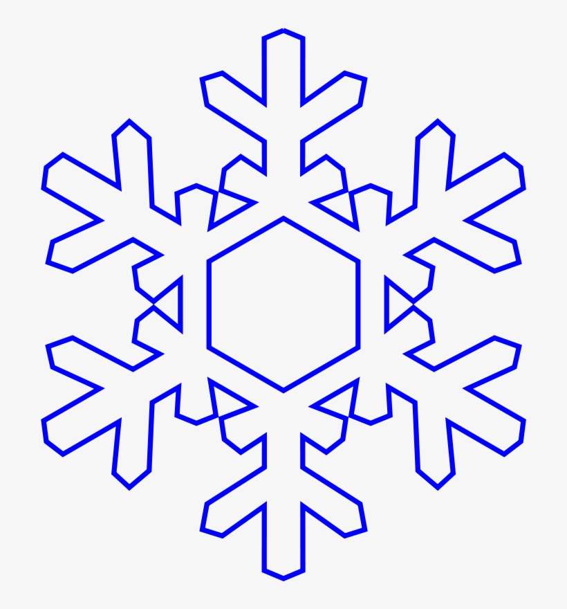 Snowflake Paper Coloring Book Outline Drawing - Free Clip Art Snowflake ...