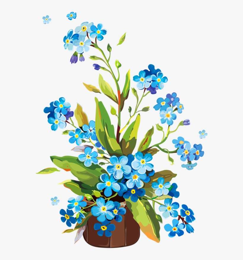 04 - Gouache Flowers PNG Image | Transparent PNG Free Download on SeekPNG