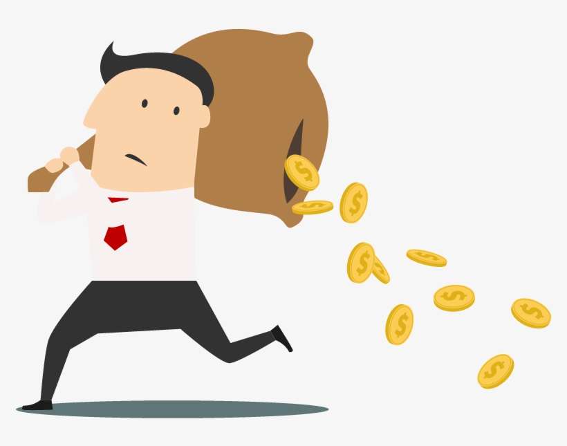 Losing Money Clipart Background