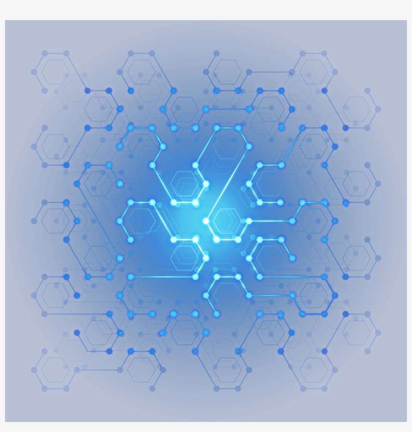 Luminous Efficiency Of Technology, Line, Science And - Digital Hexagon ...