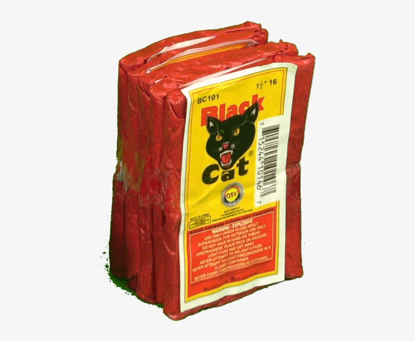 Black Cat Firecracker 4 Pack - Black Cat Firecrackers Price PNG Image ...