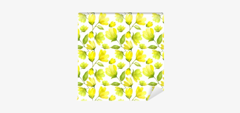 Floral Seamless Pattern Watercolor - Watercolor Painting PNG Image ...