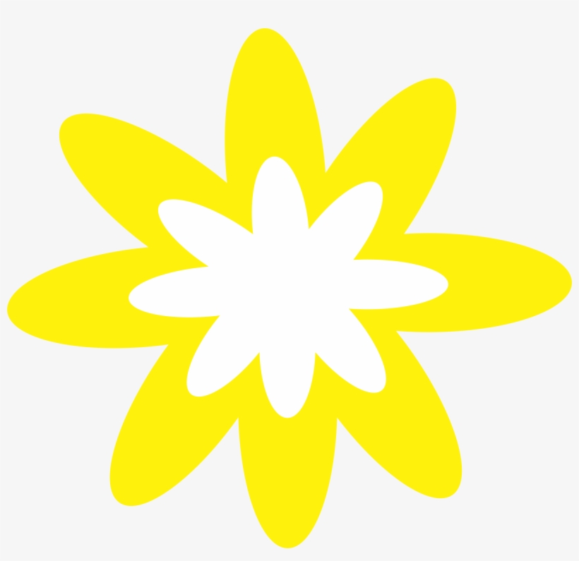 Yellow Burst Flower Png Royalty Free Stock - Yellow Flower Clip Art PNG ...