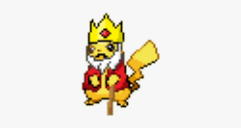 Download King Pikachu - Pikachu Sprite | Transparent PNG Download | SeekPNG