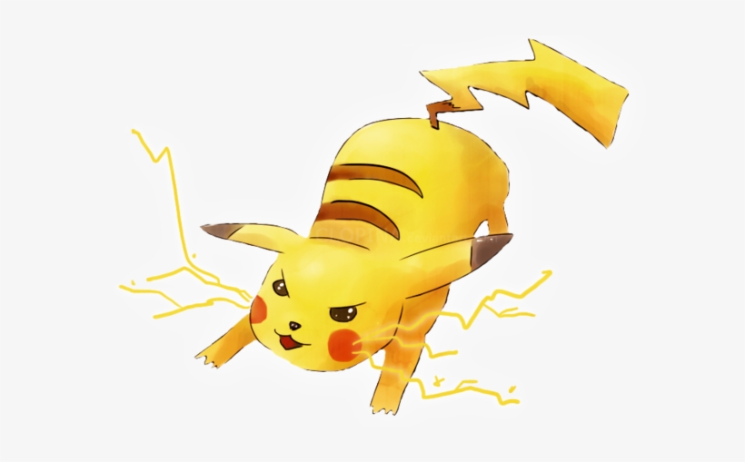 Thunderbolt Drawing Pikachu - Pikachu Thunderbolt Png PNG Image ...