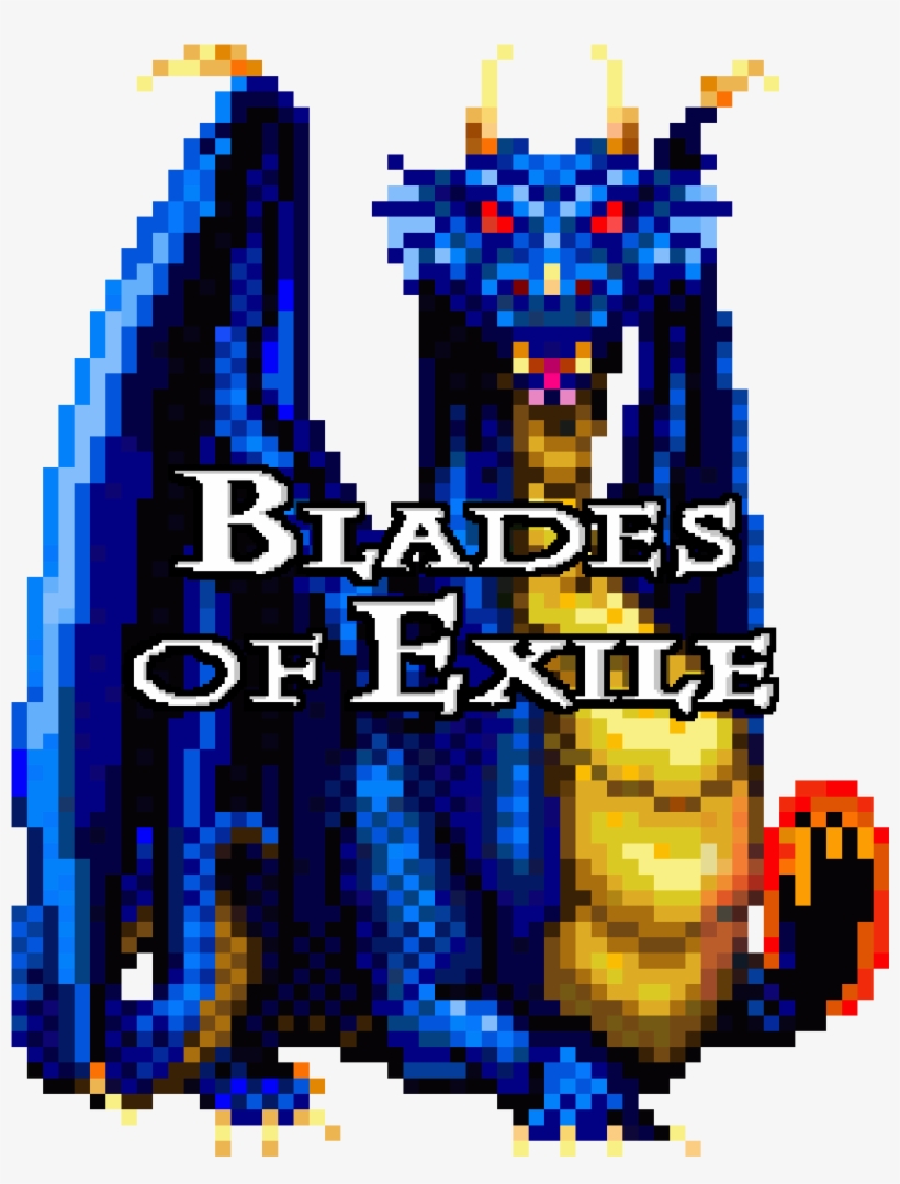 Download Blades Of Exile Blue Dragon - Graphic Design | Transparent PNG ...