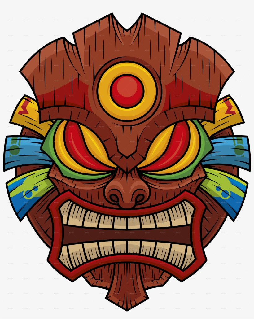 Tiki Mask 1 - Illustration PNG Image | Transparent PNG Free Download on ...