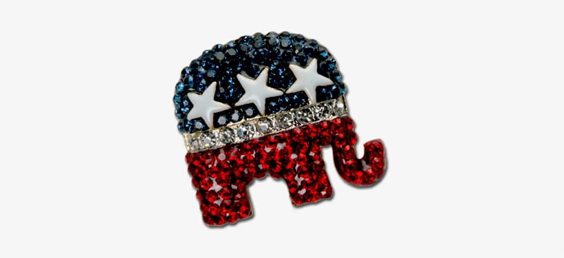 Crystal Republican Pin - Brooch PNG Image | Transparent PNG Free ...