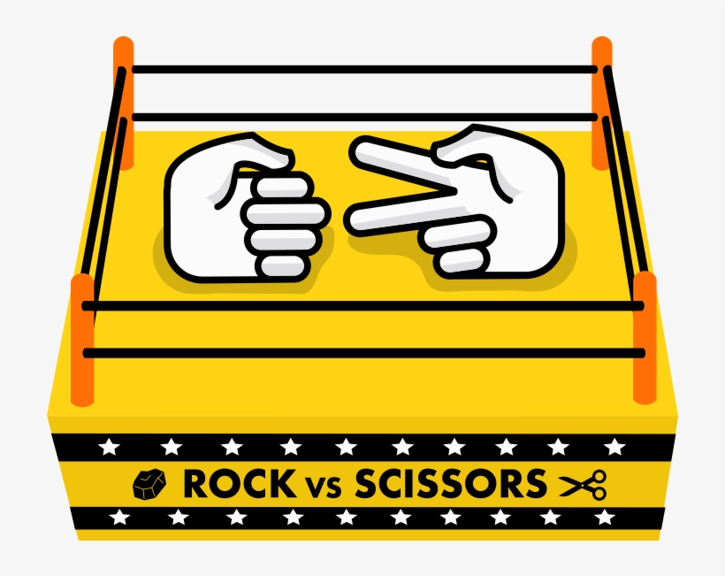Rock Vs Scissors- Deploy 1 Rock Paper Scissors Munzee PNG Image ...