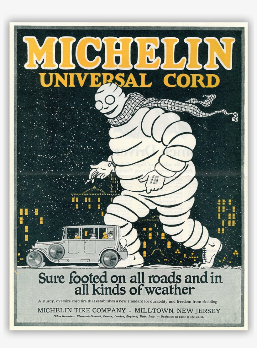 Characters In The History Of Advertising - Bibendum Old PNG Image ...