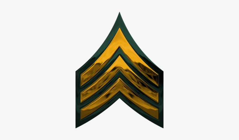 Chrome Us Army E 5 Psd66771 - Us Army Sergeant Rank PNG Image ...