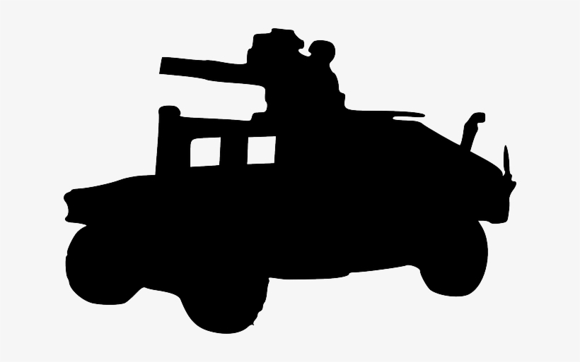 Silhouette, Cartoon, Hummer, Toy, Military, Army - Humvee Black And ...