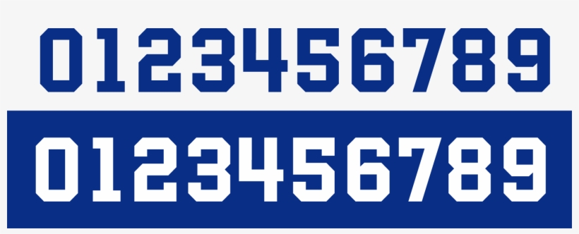 Sports Number Font