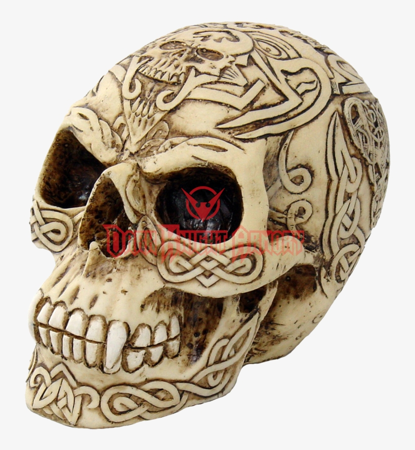 Carved Celtic Skull - Celtic Skull PNG Image | Transparent PNG Free ...