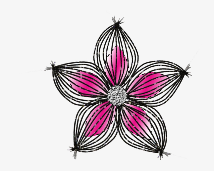 Colored Doodle Flower By Thecreativedoodle On Deviantart - Color PNG ...