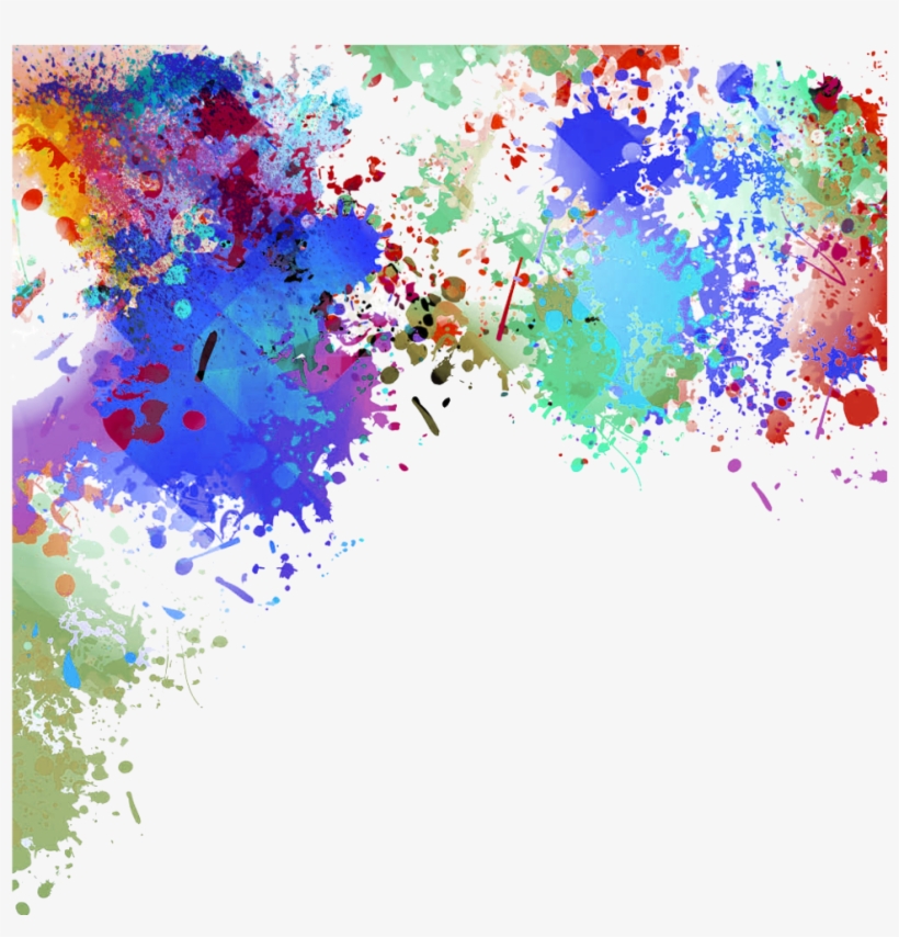 Ftestickers Watercolors Paint Splattereffect Border - Watercolor ...