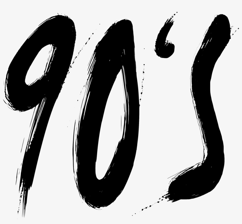 Brush Lettering For The 90's - 90's Png PNG Image | Transparent PNG ...