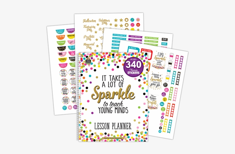 Confetti Lesson Planner - Confetti Lesson Plan Book PNG Image ...