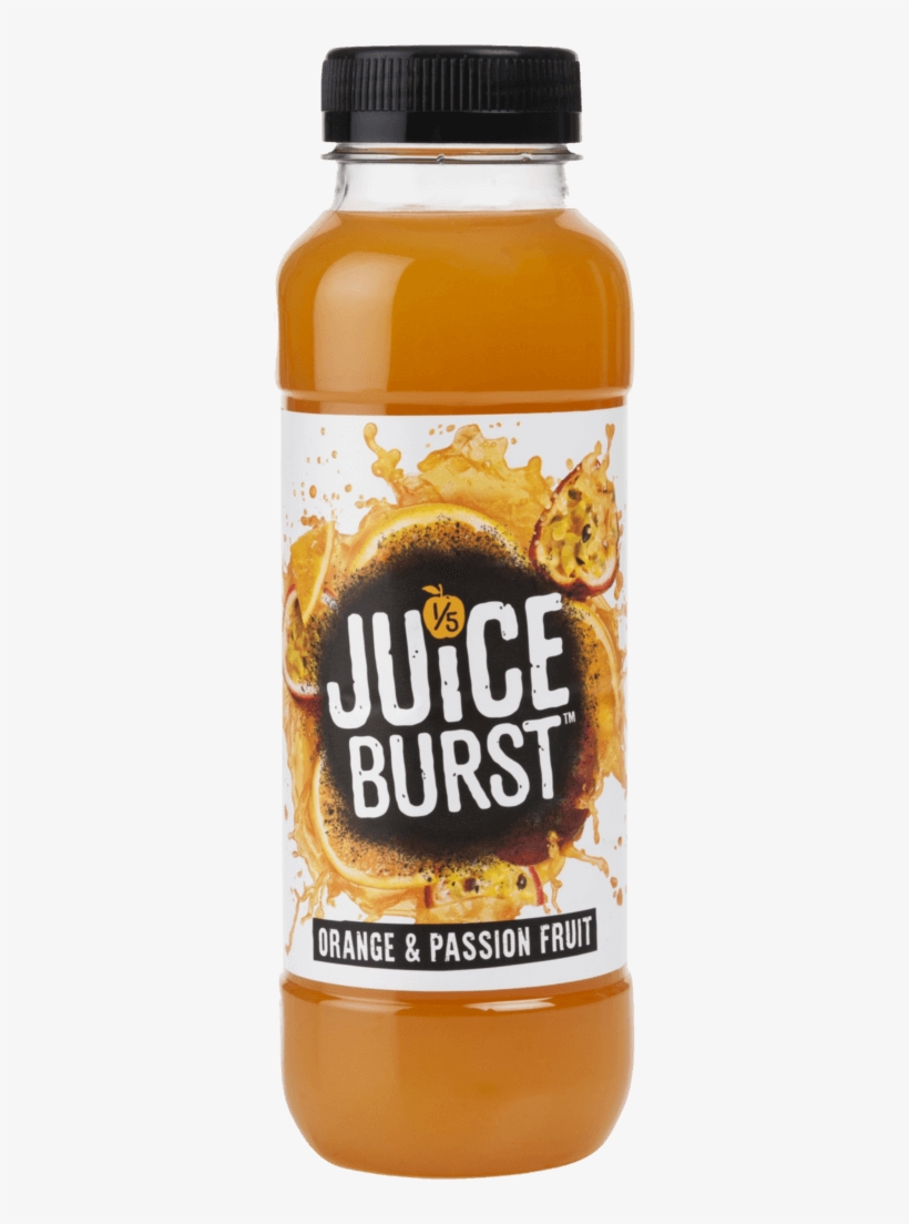 Orange & - Juice Burst Orange And Passion Fruit 500ml PNG Image ...