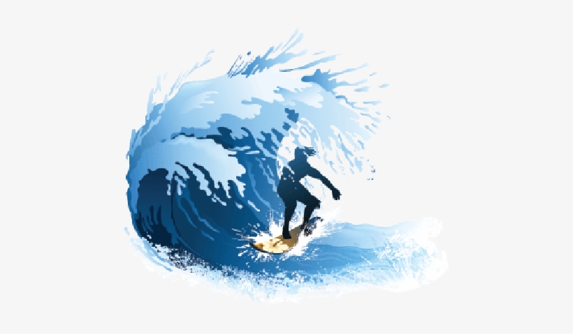 Wave Clipart Surfing - Vector Graphics PNG Image | Transparent PNG Free ...