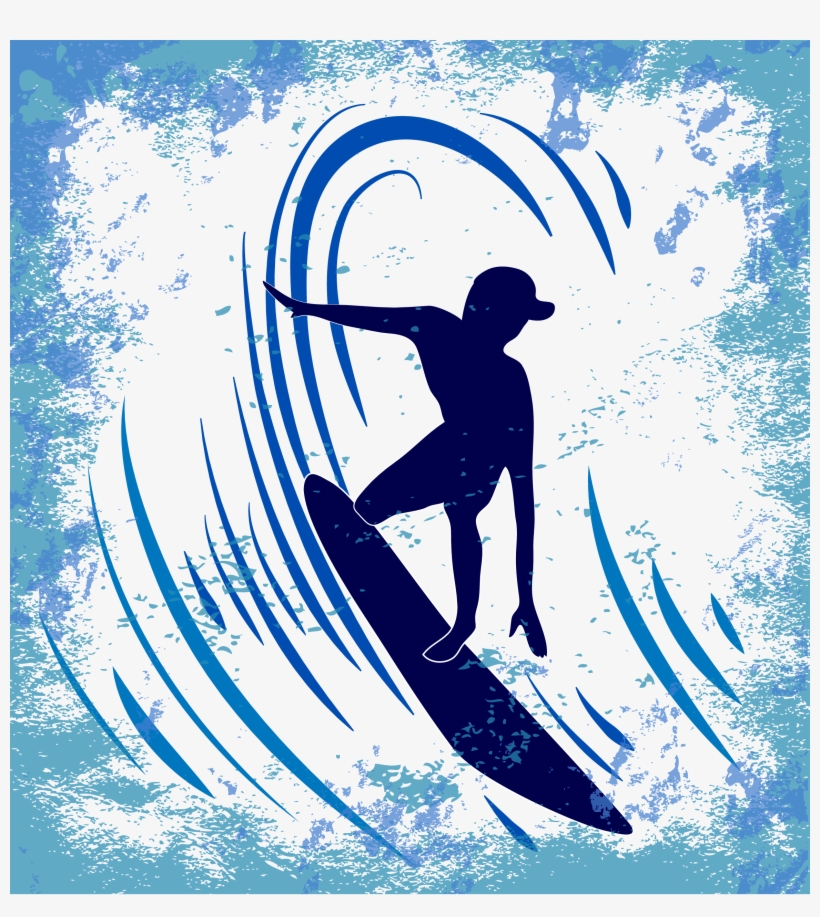 Big Wave Surfing Wind Wave Illustration - Surfing PNG Image ...