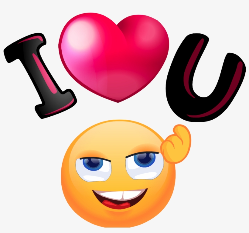Gros Émoticone "love" - Love You Smiley Face PNG Image | Transparent ...
