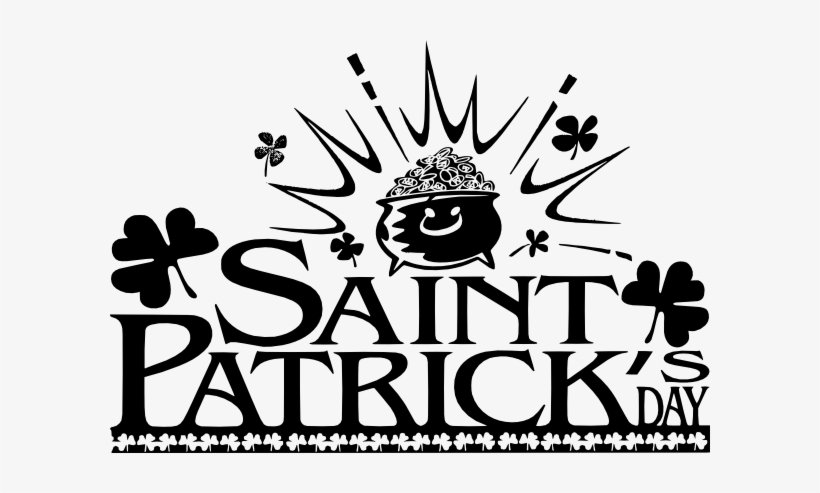 St Patrick's Day Black And White PNG Image | Transparent PNG Free ...