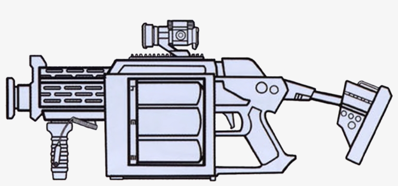 Grenade Launcher Line Art PNG Image | Transparent PNG Free Download on ...