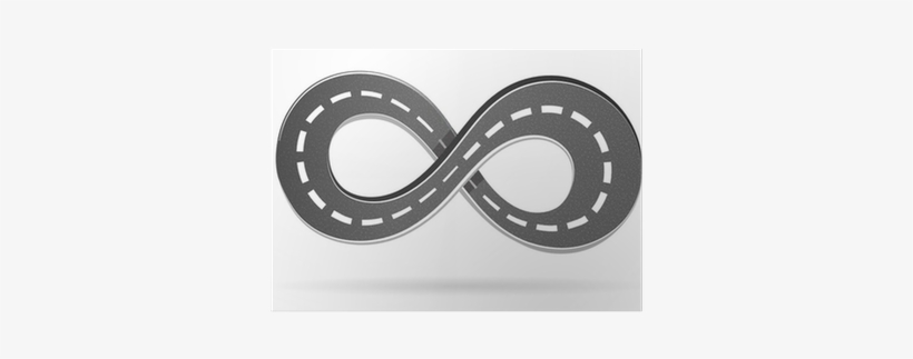 Road In The Shape Of An Infinity Sign Poster • Pixers® - Infinity Road ...
