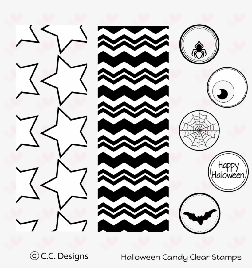 Halloween Candy Wrappers Clear Stamp Set - Candy PNG Image ...