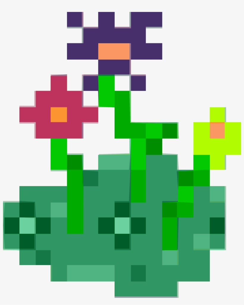 Download Computer Icons Pixel Art Flower 8-bit Color - Flower Pixel Png ...