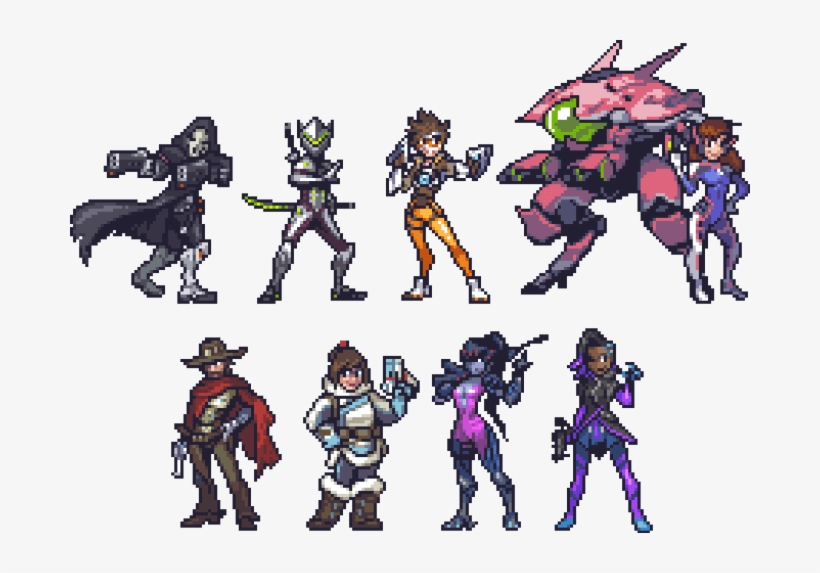 Create Amazing Pixel Art For Your Game - Action Figure PNG Image ...