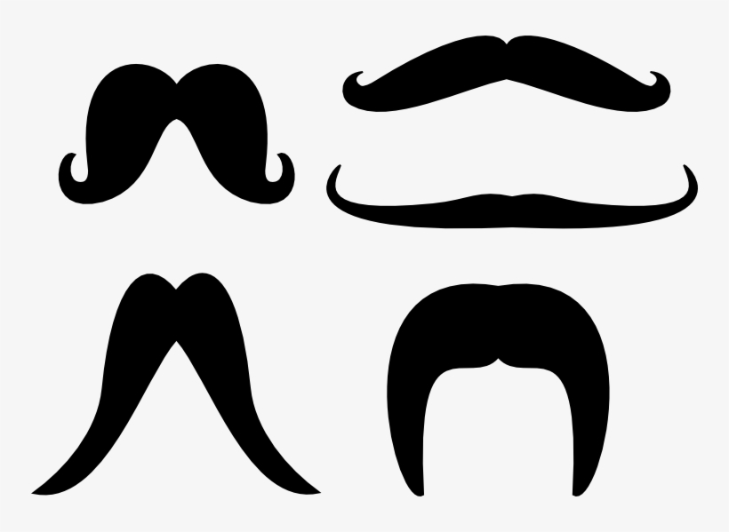 Mustache Graphic Outline - Mustaches Clipart PNG Image | Transparent ...