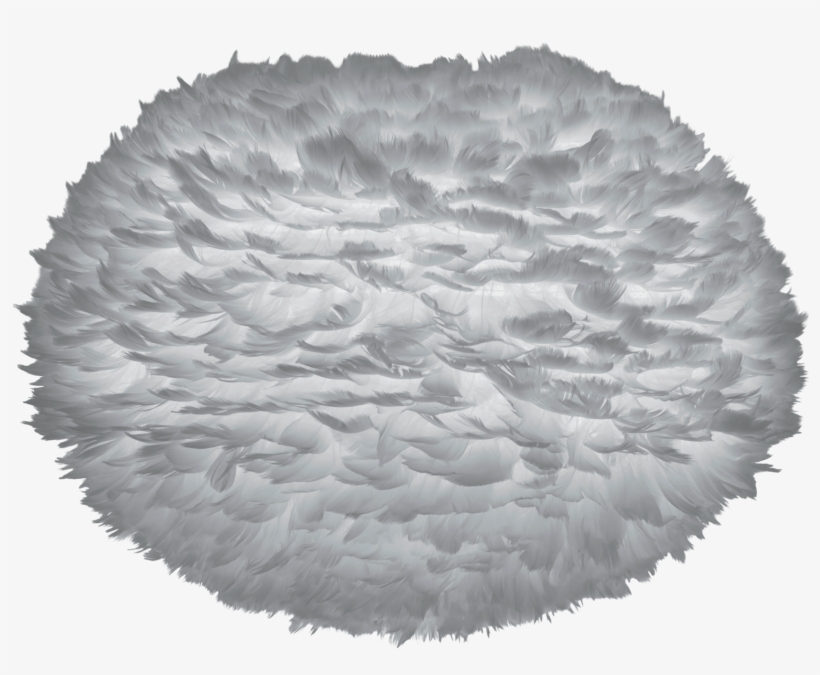 Eos Large Light Grey Goose Feather Lampshade PNG Image | Transparent ...