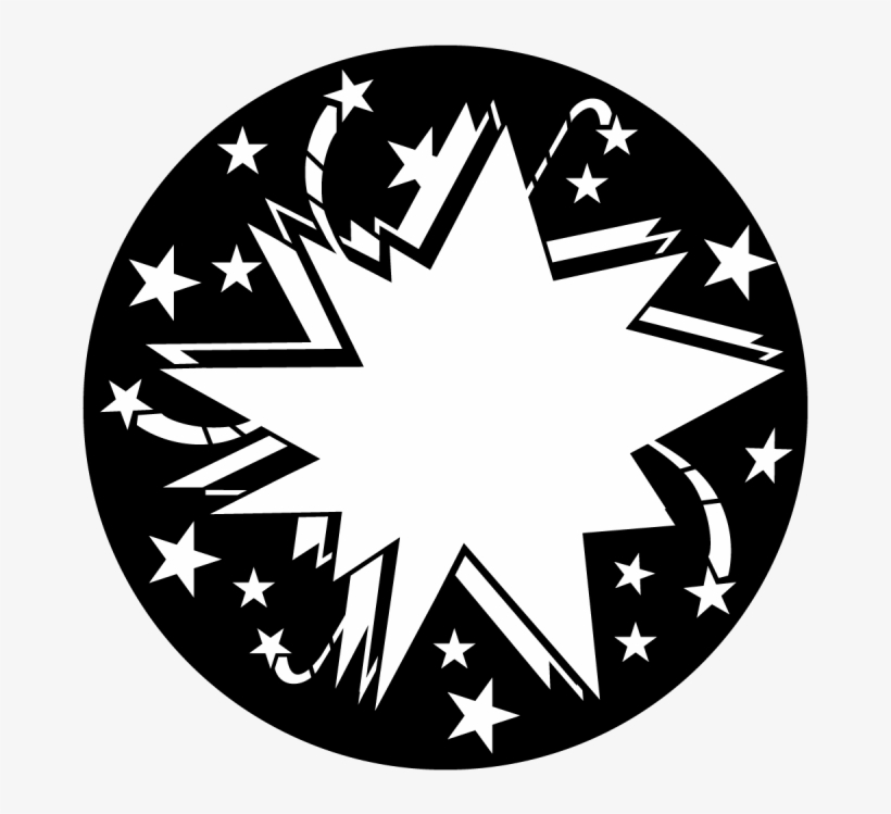 Apollo Starburst Star - Apollo Starburst Star Steel Gobo Ms-2002 PNG ...