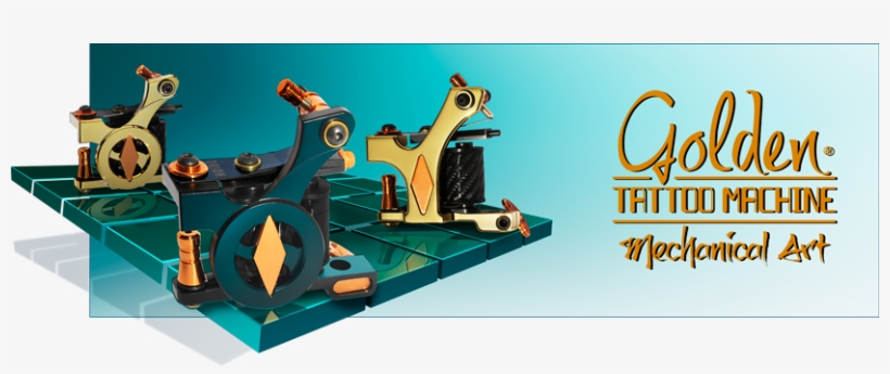 The Golden Tattoo Machine® - Golden Tattoo Machine PNG Image ...