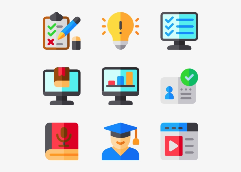 Online Learning - Vector Graphics PNG Image | Transparent PNG Free ...