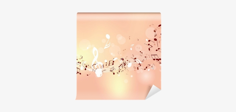 Abstract Design Background With Colourful Music Notes - Self Designs ...