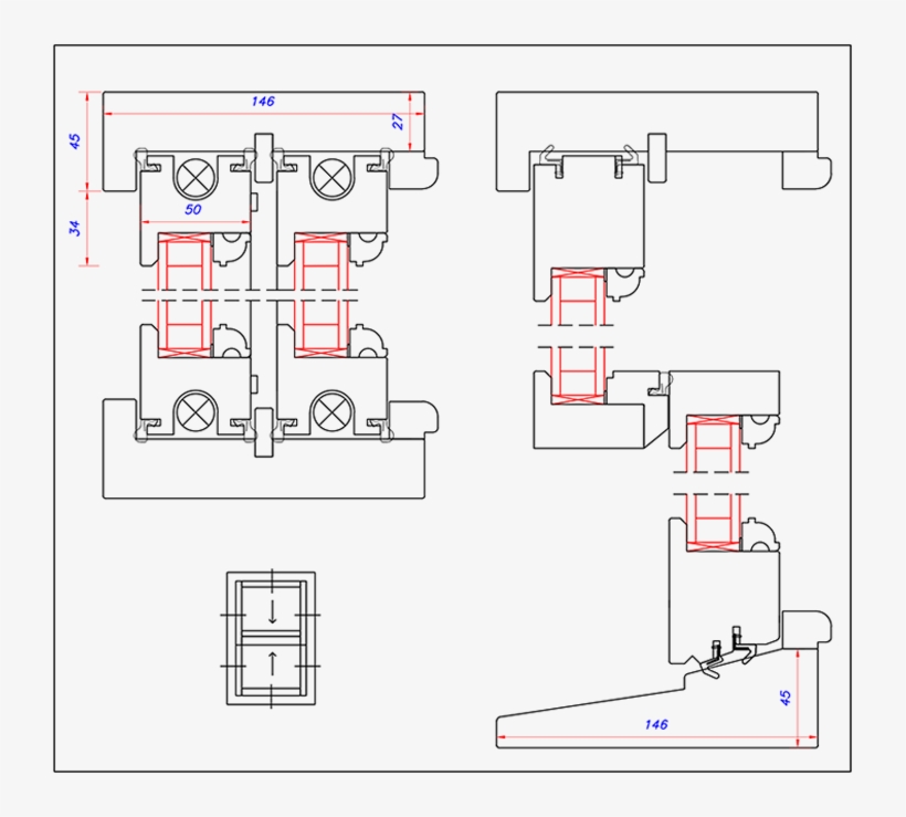 Download Sash Windows - Sash Window Technical Drawing | Transparent PNG ...